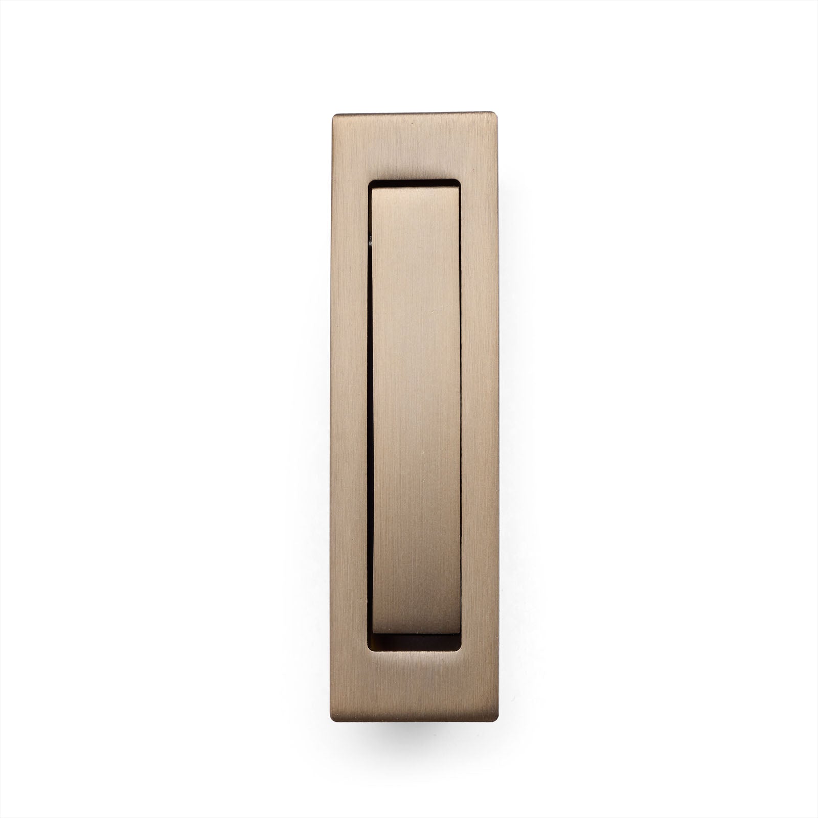 Aged Brass Concealed Sliding Door Edge Pull- Manovella