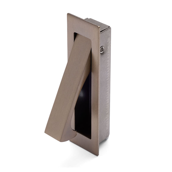 Aged Brass Concealed Sliding Door Edge Pull- Manovella