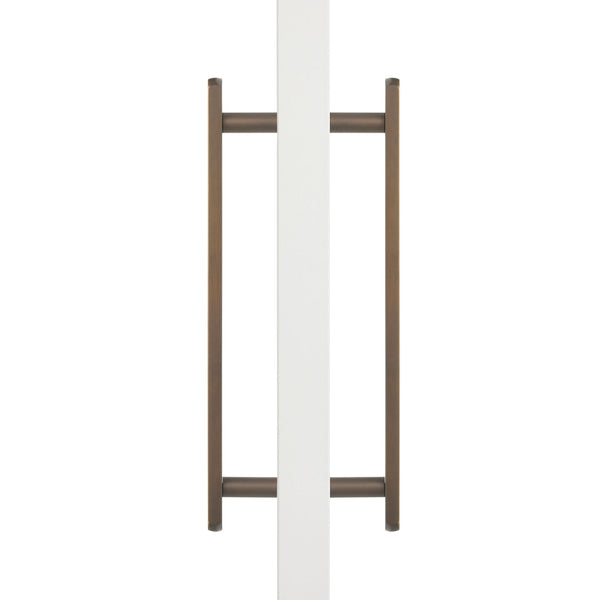 Aged Brass Oval Profile Back to Back Door Pull - Imogen- Manovella