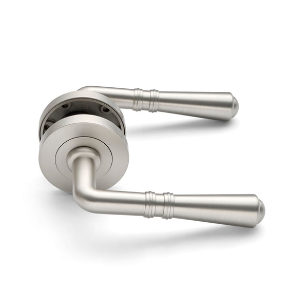 Lexton Brushed Nickel Passage Door Handle | Manovella