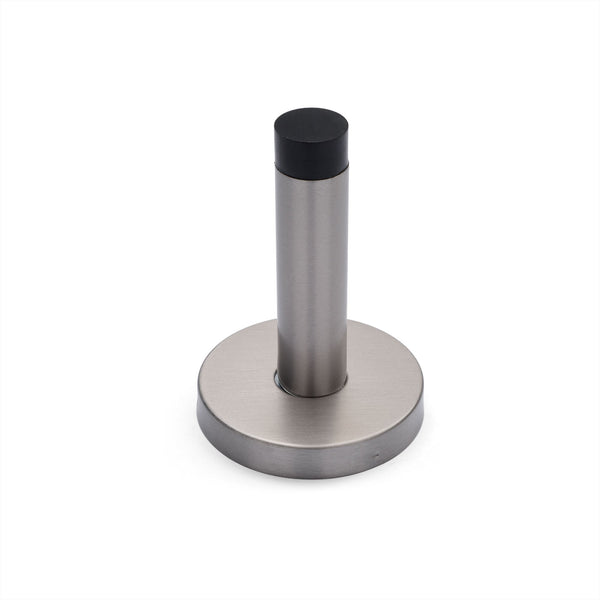 Brushed Nickel Wall Mounted Straight Door Stop | Manovella