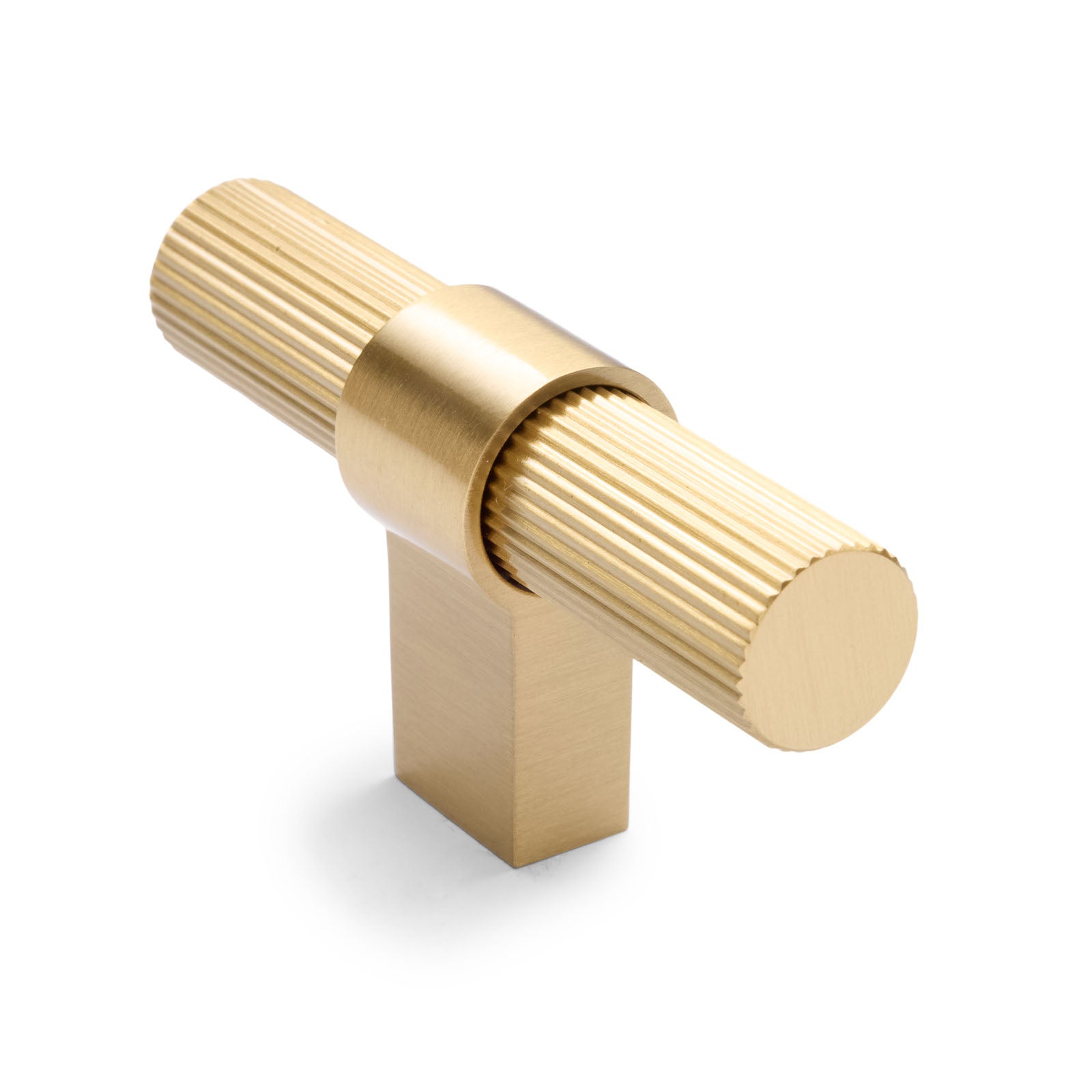 Brushed Brass Fluted T-Bar - Athena - Manovella