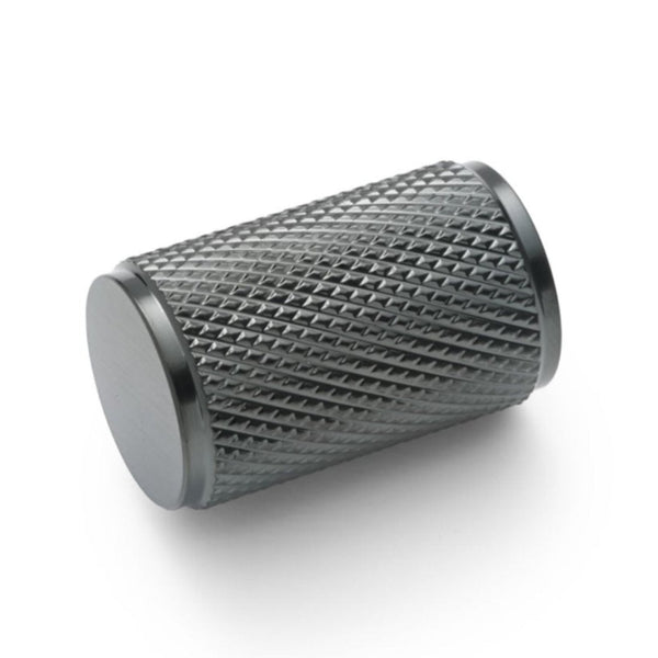 Gunmetal Knurled Cabinet Knob - Helena | Manovella