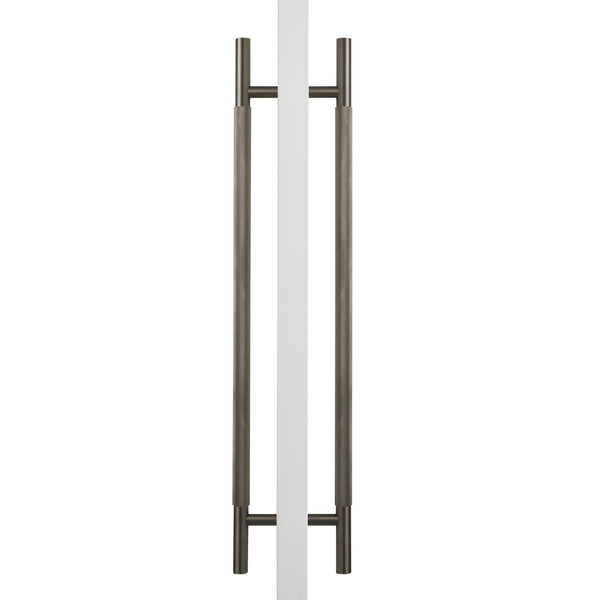 Gunmetal Knurled Back to Back Door Pull - Charmian- Manovella