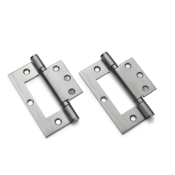 Gunmetal Ball Bearing Fast Fix Hinge (Pair) 100mm x 70mm- Manovella