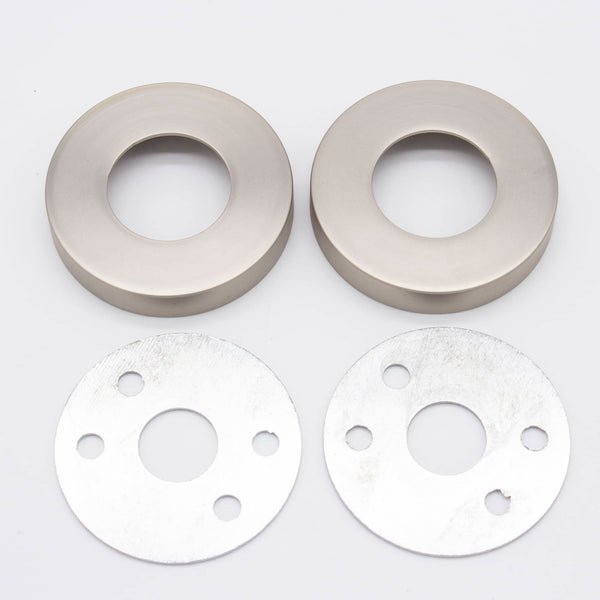 Brushed Nickel Large Rose Adaptor Kit - 65mm Diameter - Manovella