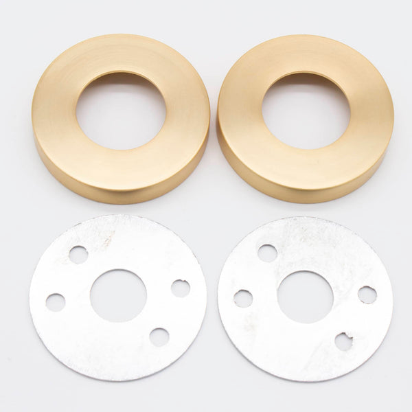Satin Brass Large Rose Adaptor Kit - 65mm Diameter - Manovella