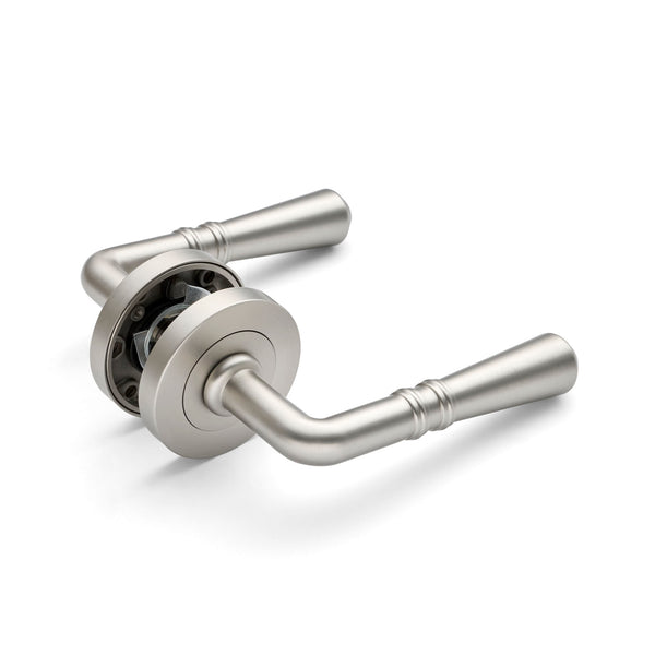 Lexton Brushed Nickel Passage Door Handle | Manovella