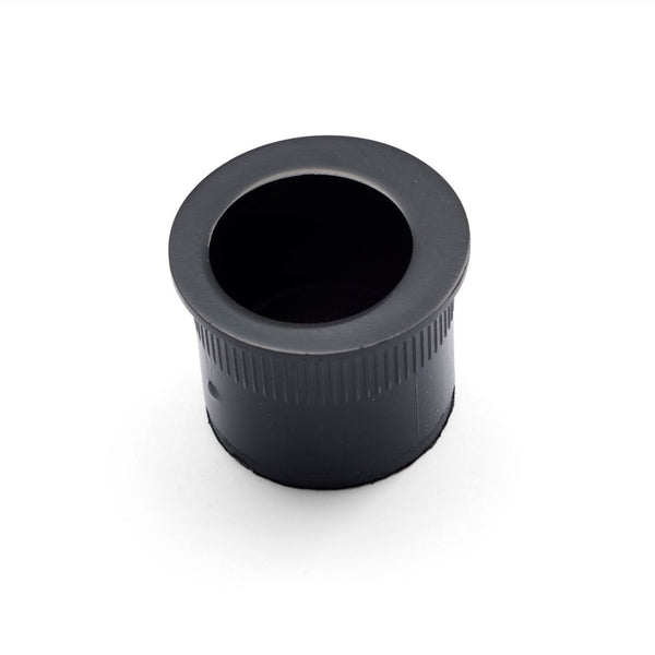 Matt Black Round Sliding Door Finger Pull - Manovella