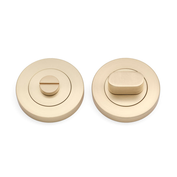 Satin Brass Privacy Turn & Bolt- Manovella