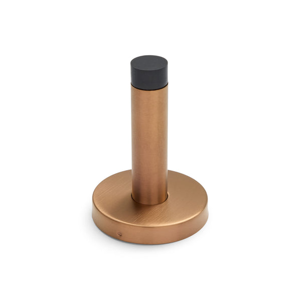 Brushed Copper Wall Mounted Straight Door Stop- Manovella